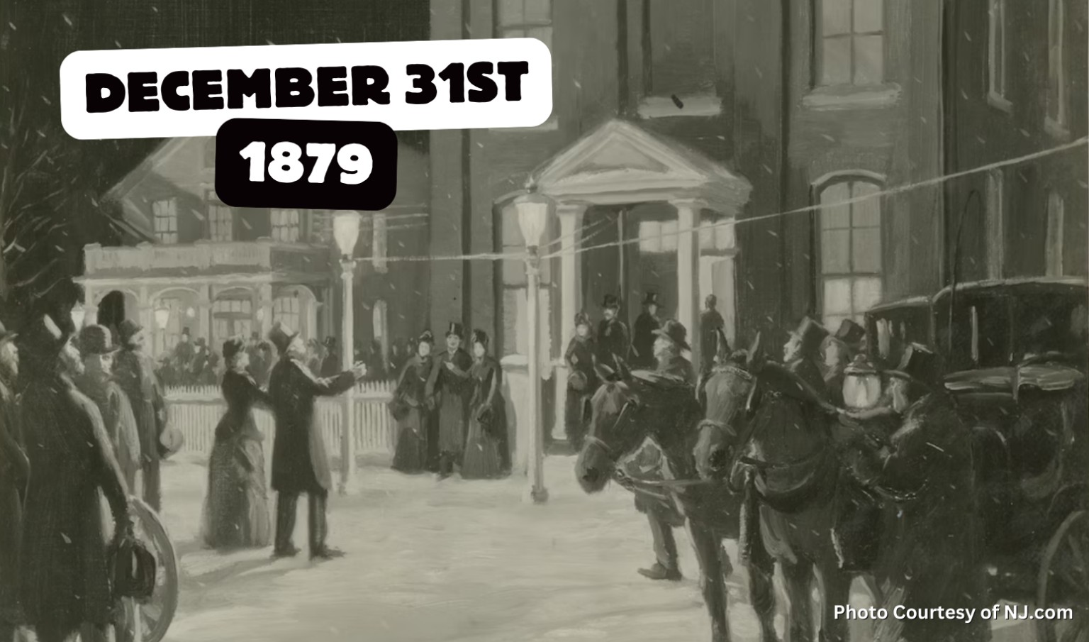Edison Demonstrates Incandescent Electric Light - Radiant History